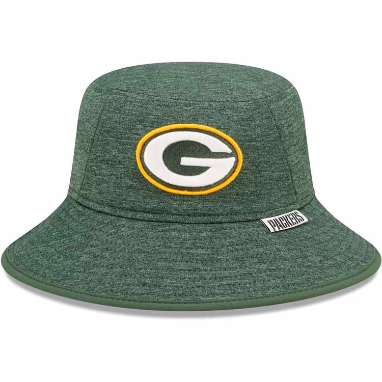 Green Bay Packers New Era NFL Bucket Cap Hat Heather Green Crown/Visor ...