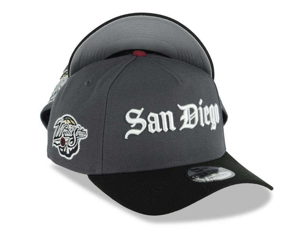 San Diego Padres New Era MLB 59FIFTY 5950 Fitted Cap Hat Dark Gray Cro ...