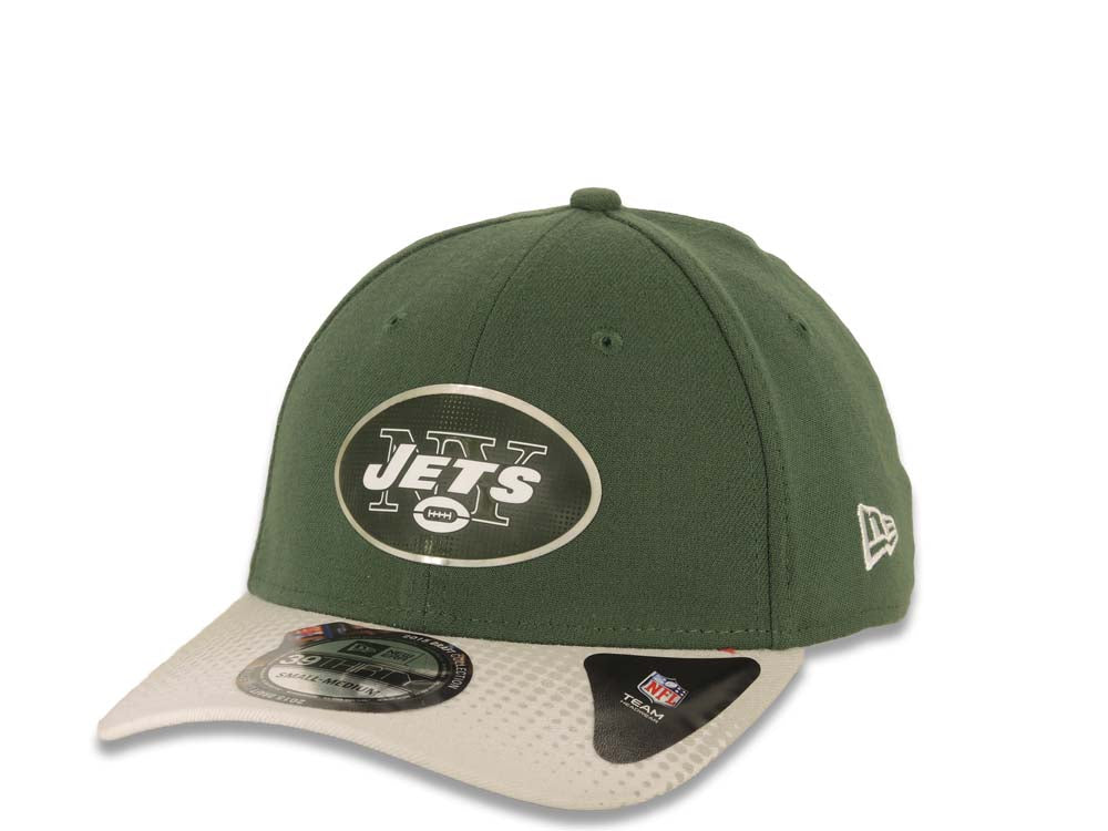 New York Jets New Era 59FIFTY 5950 Fitted 2015 Draft Cap Hat Green Cro ...