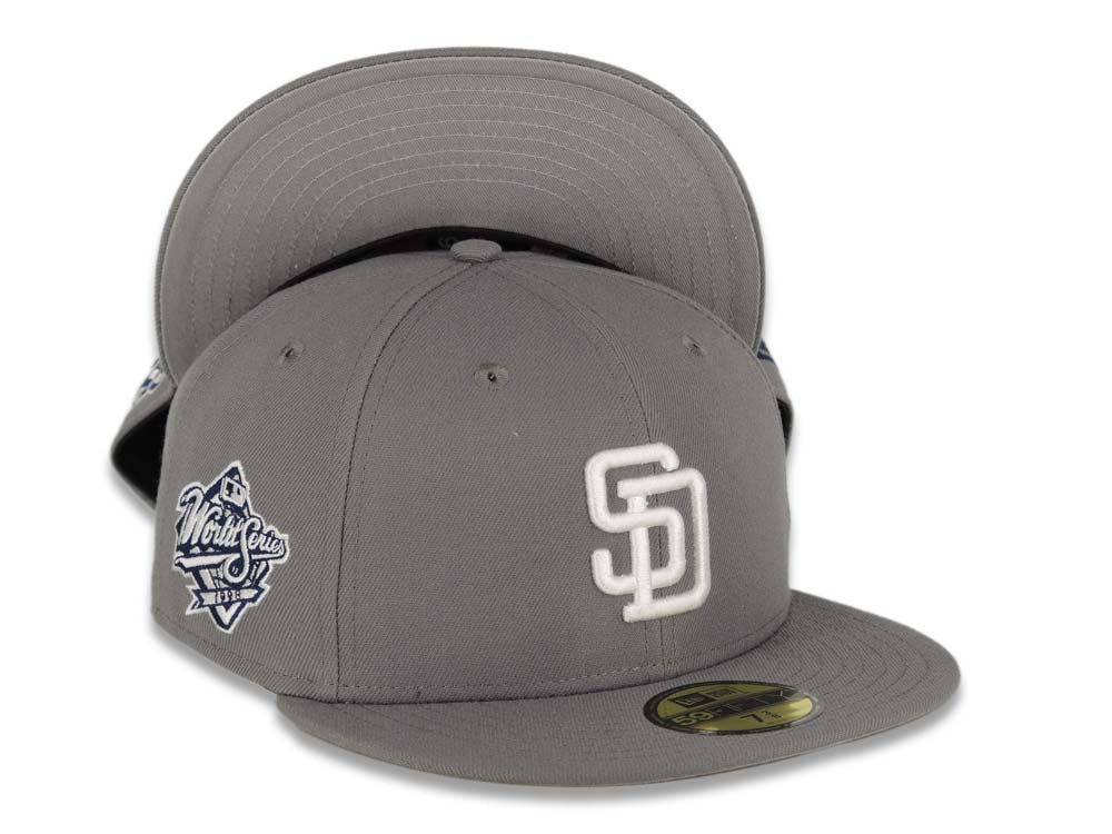 San Diego Padres New Era MLB 59FIFTY 5950 Fitted Cap Hat Gray Crown/Vi ...