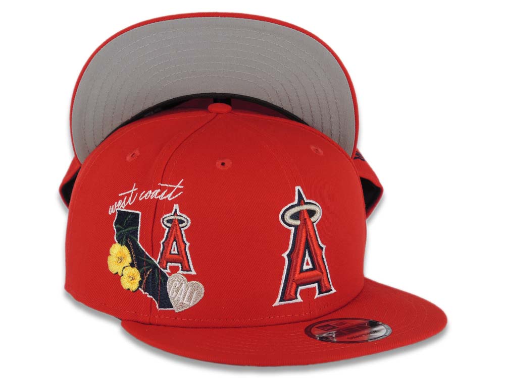 Los Angeles Anaheim Angels New Era MLB 9FIFTY 950 Snapback Cap Hat Red ...