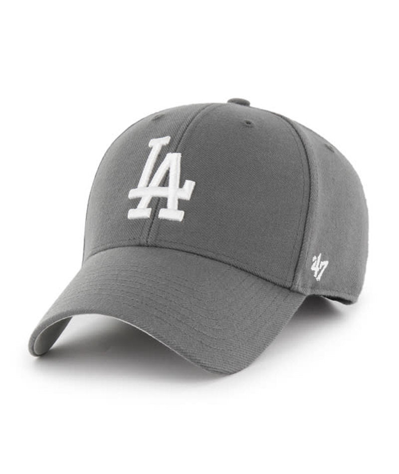 Los Angeles Dodgers '47 Brand MLB MVP Adjustable Cap Hat Dark Gray Cro ...