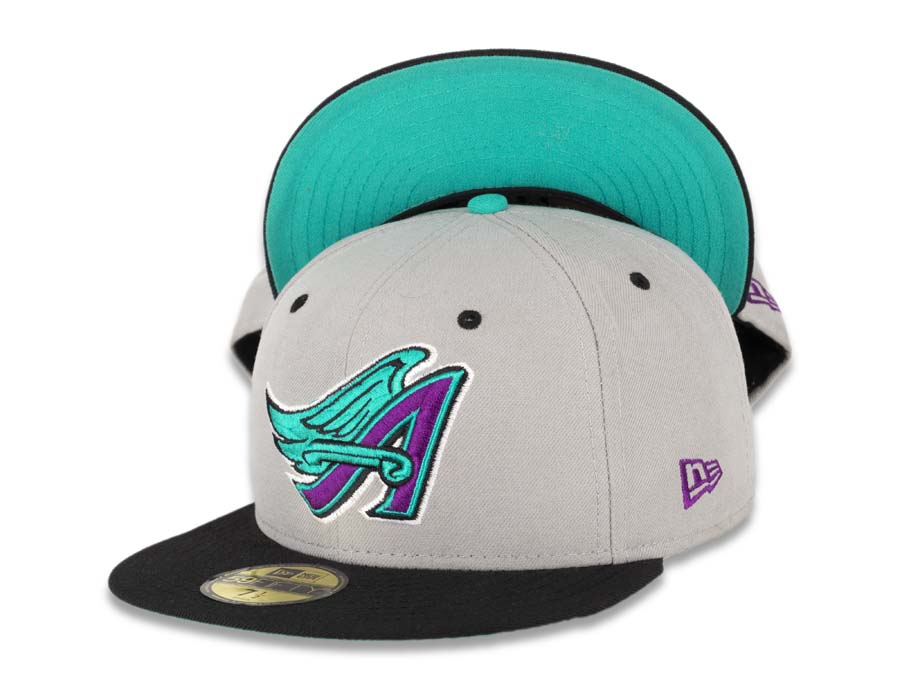 Los Angeles Anaheim Angels New Era MLB 59FIFTY 5950 Fitted Cap Hat Gra ...