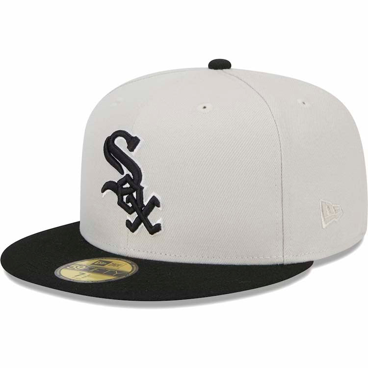 Chicago White Sox New Era MLB 59FIFTY 5950 Fitted Cap Hat Stone Gray C ...