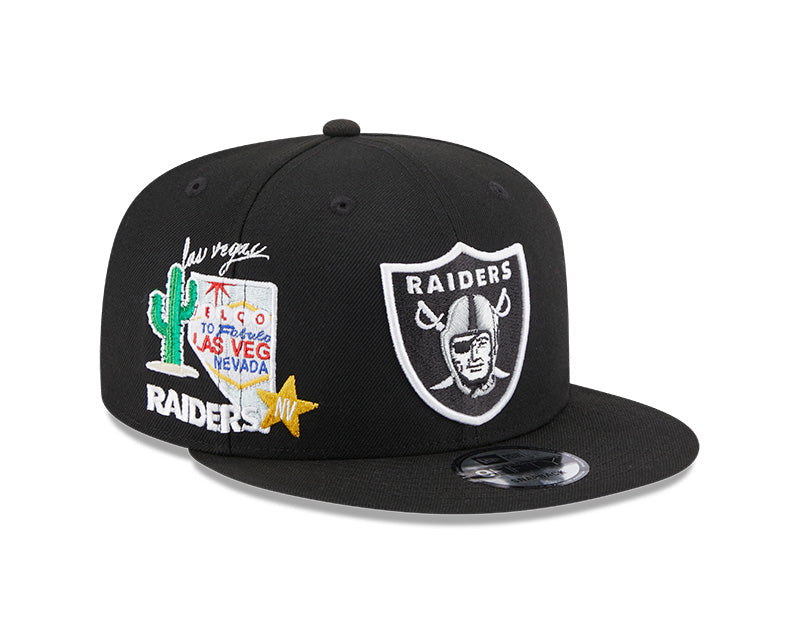 Las Vegas Raiders New Era 9FIFTY 950 Snapback Cap Hat Black Crown/Viso ...