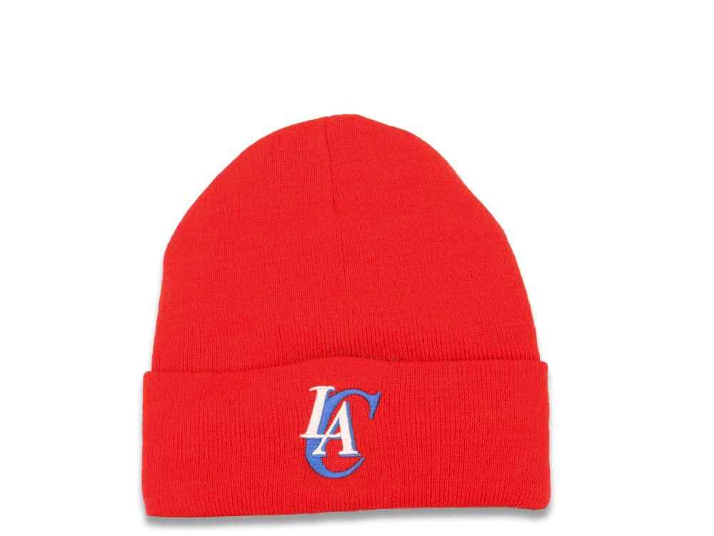 Los Angeles Clippers New Era NBA Basic Cuffed Red Crown/Visor Team Col ...