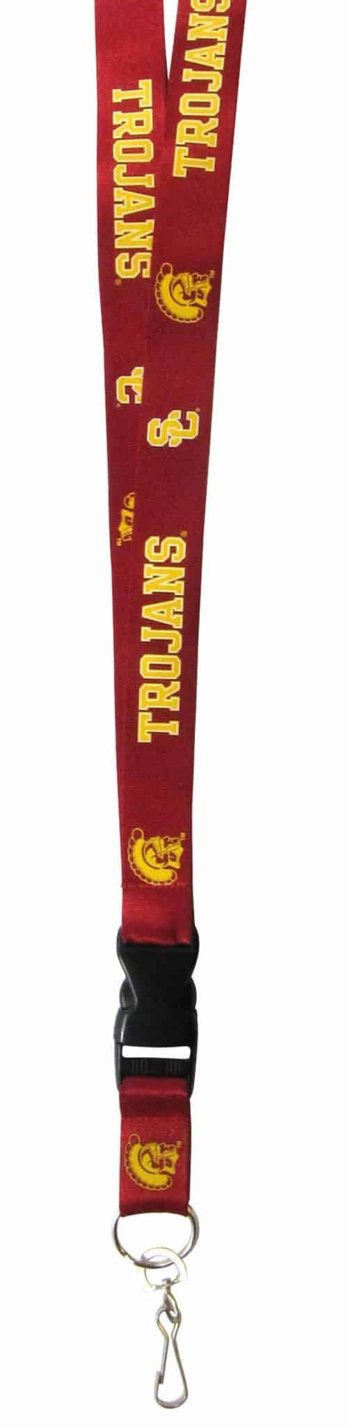 USC Trojans NCAA Maroon/Yellow Team Color Lanyard With Detachable Buck ...